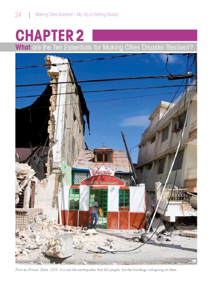 Are The Ten Essentials For Making Cities Disaster Resilient ? | PDF ...