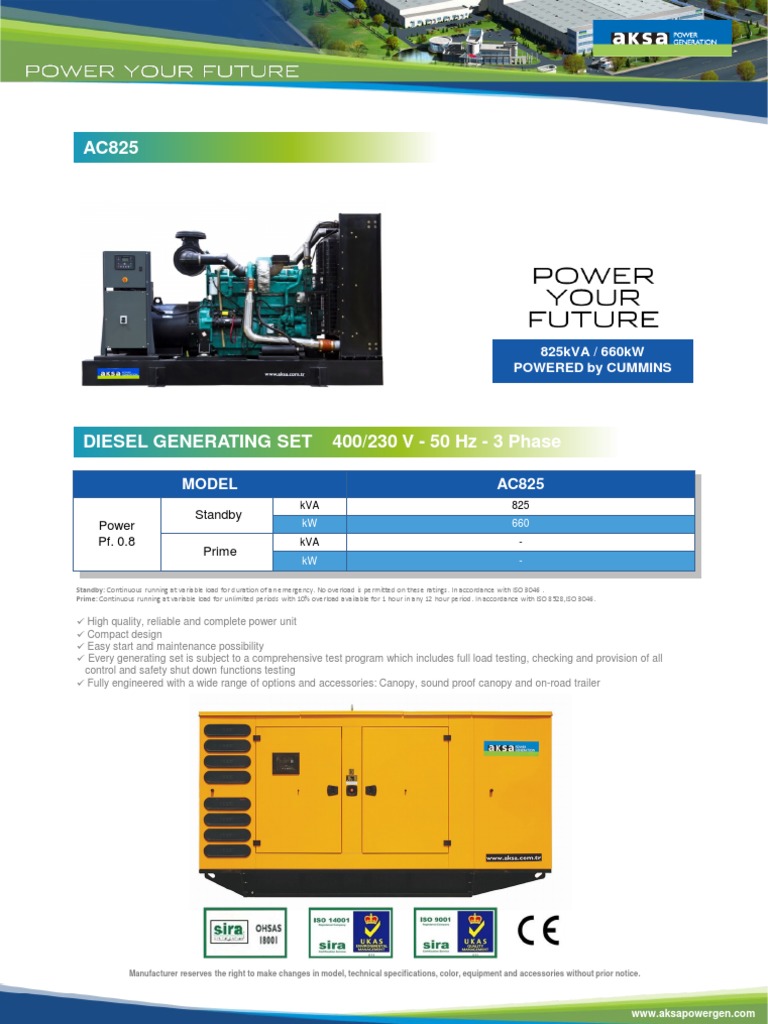 Model AC825: Power Pf. 0.8 Standby | PDF | Mains Electricity | Electric ...