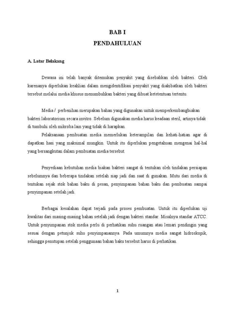 Media Dan Reagensia | PDF Media Dan Reagensia | PDF