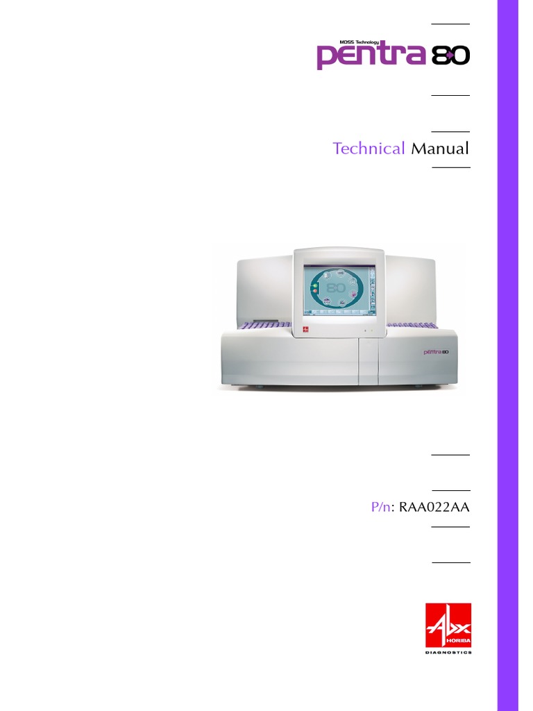 ABX Pentra 80 - Service Manual PDF | PDF | White Blood Cell | Hematology