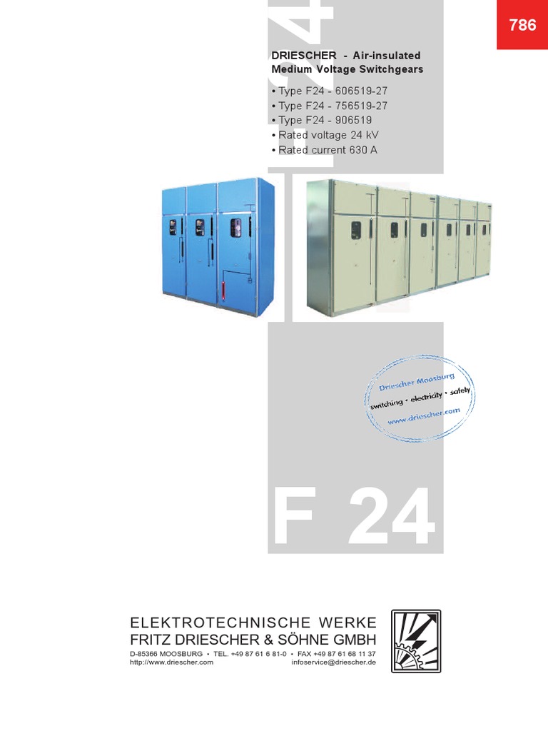 Elektrotechnische Werke Fritz Driescher & Söhne GMBH | PDF | Switch ...