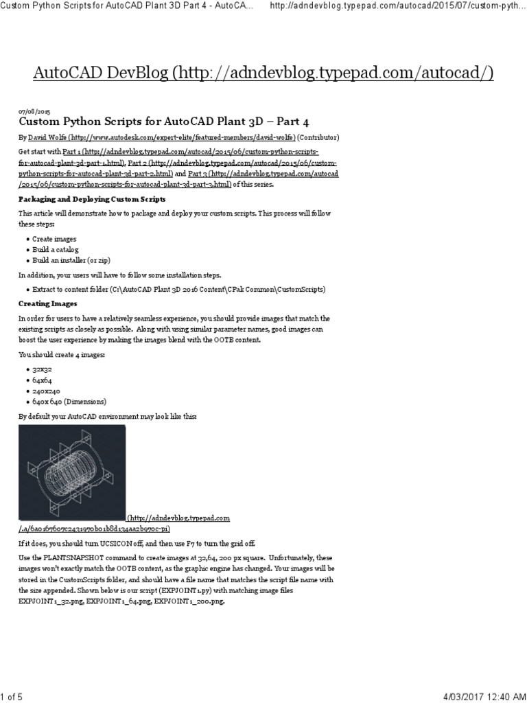 Custom Python Scripts For AutoCAD Plant 3D Part 4 - AutoCAD DevBlog ...