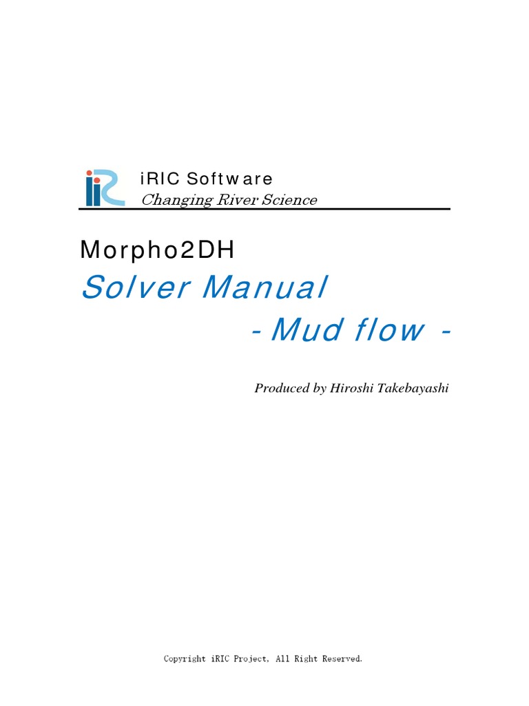 Solver Manual - Mud Flow - : Morpho2DH | PDF | Deposition (Geology) | Fluid Dynamics
