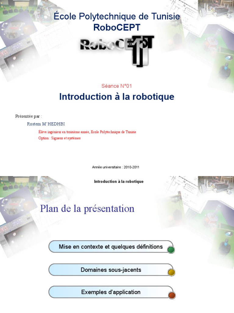 Introduction à la robotique | PDF | Robotique | Robot