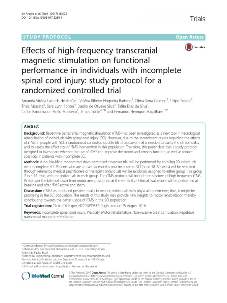 Article | PDF | Electromyography | Spinal Cord Injury