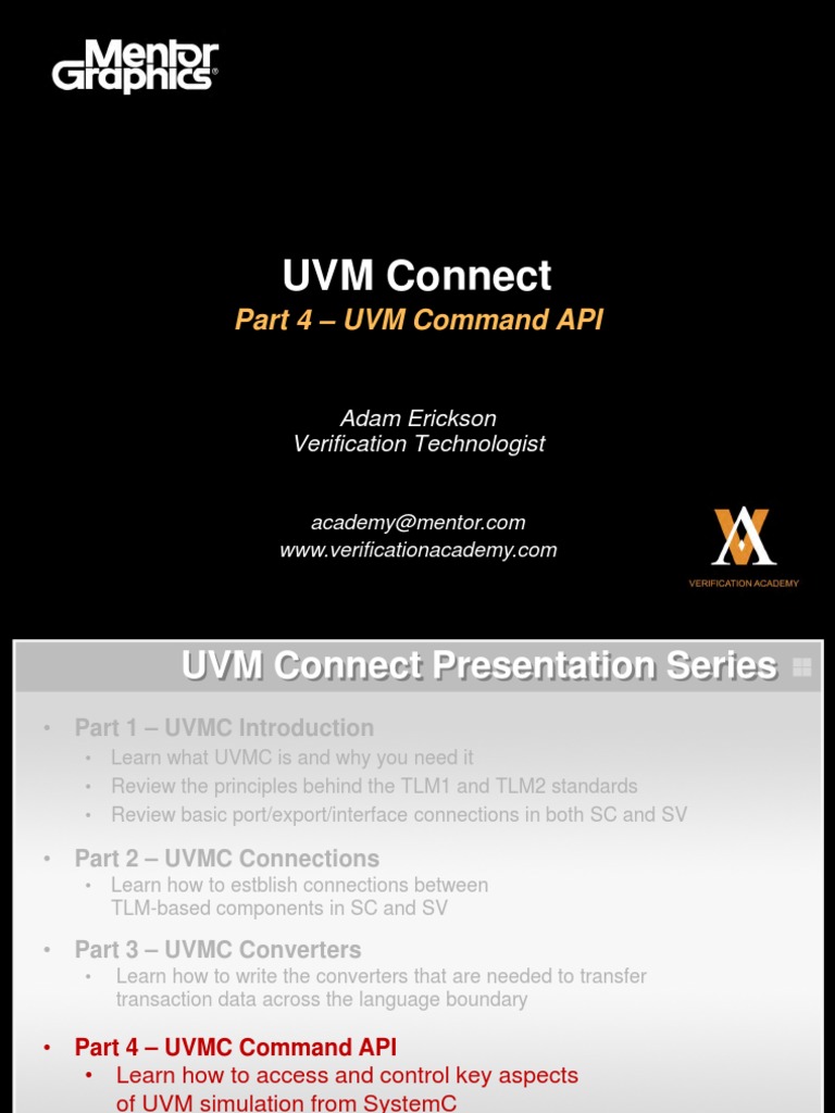 Module Uvm Connect Session4 Uvm Command API Aerickson | PDF | Application Programming Interface ...