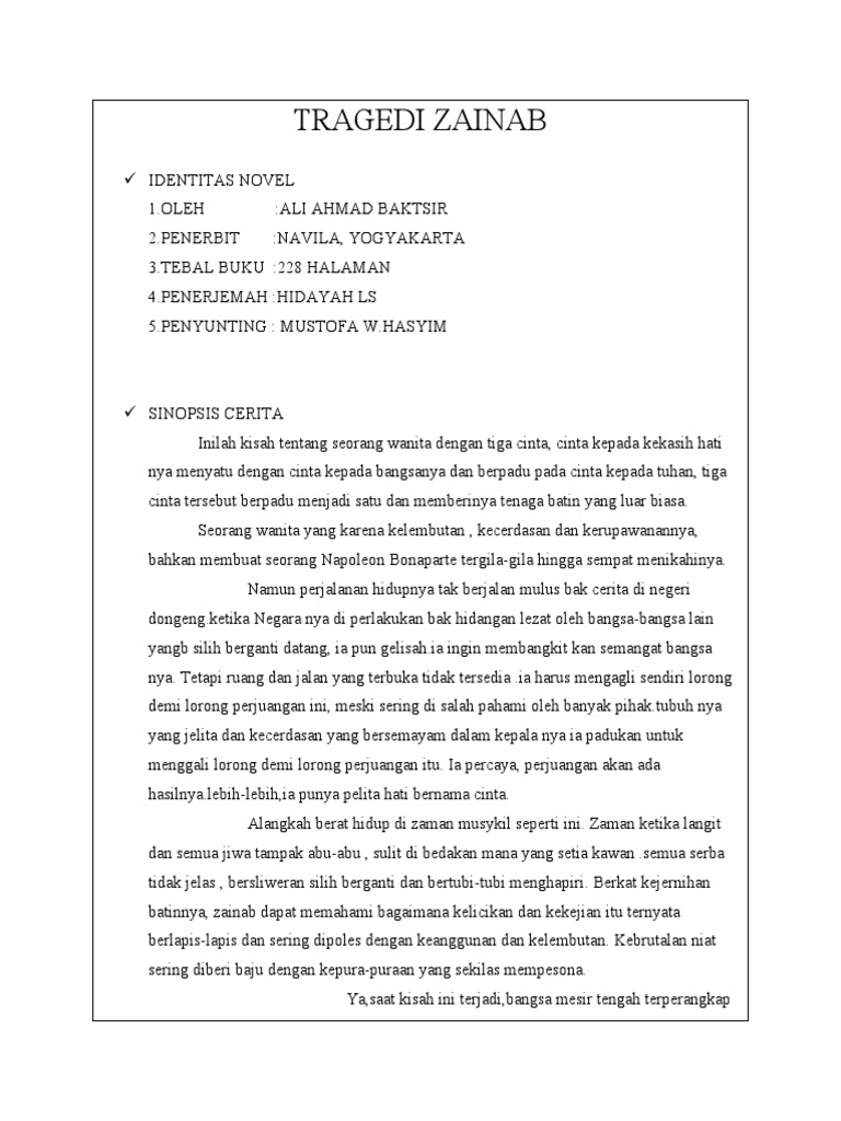 Tragedi Zainab | PDF