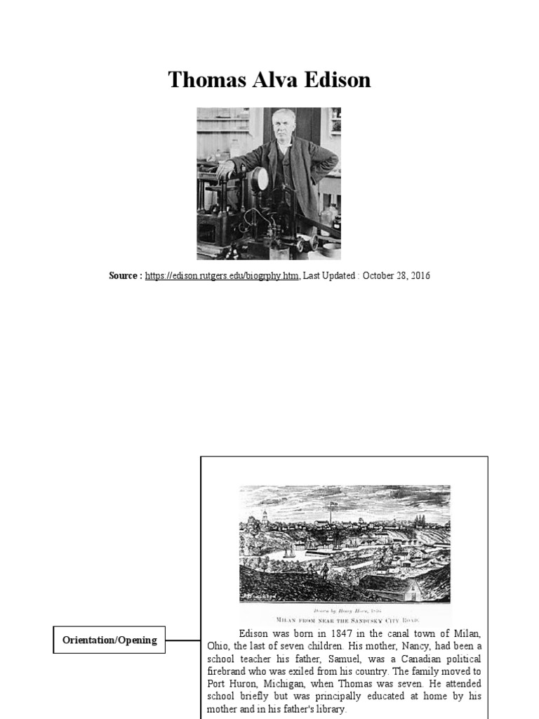 The Life and Inventions of Thomas Alva Edison, the Wizard of Menlo Park ...