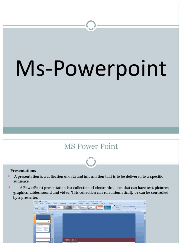 Mspowerpoint | PDF | Microsoft Power Point | System Software