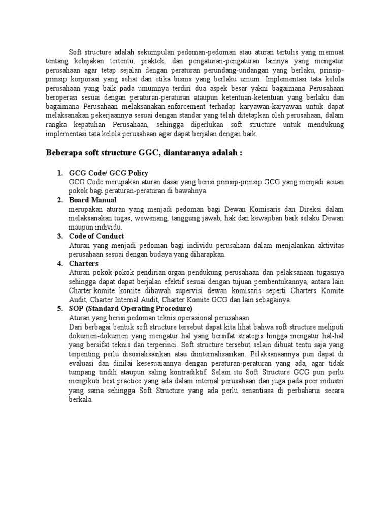 Soft Structure GCG | PDF