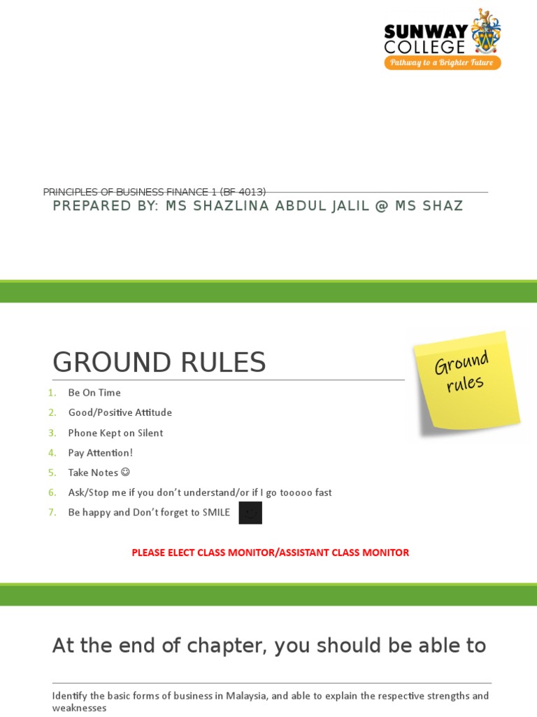 Principles of Business Finance 1 - LESSON 1 | PDF | Market Liquidity ...