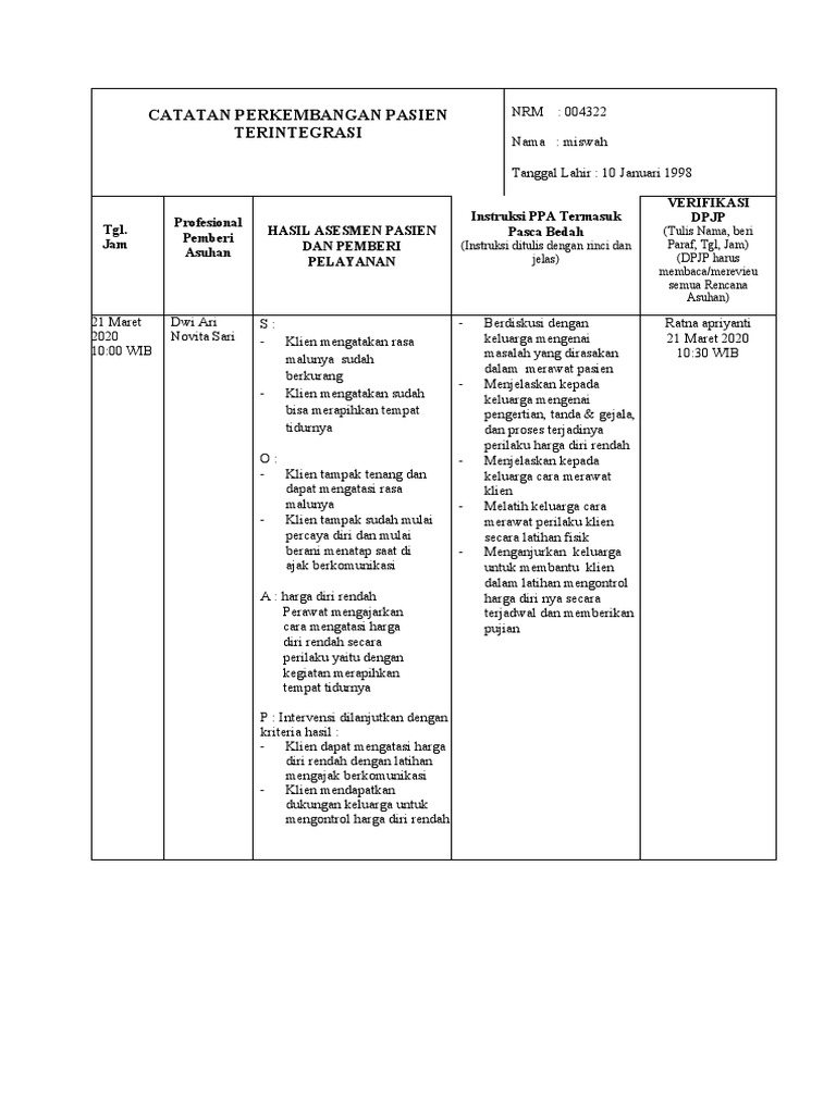 Catatan Perkembangan Dwi Ari Novita Sari | PDF