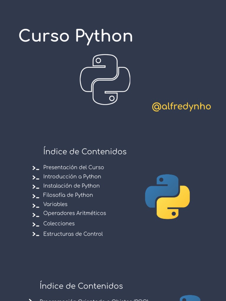 Python Pdf Pdf Python Lenguaje De Programación Objeto Informática