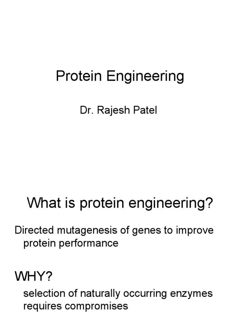 111raj Protein Engineering | PDF | Proteins | Active Site