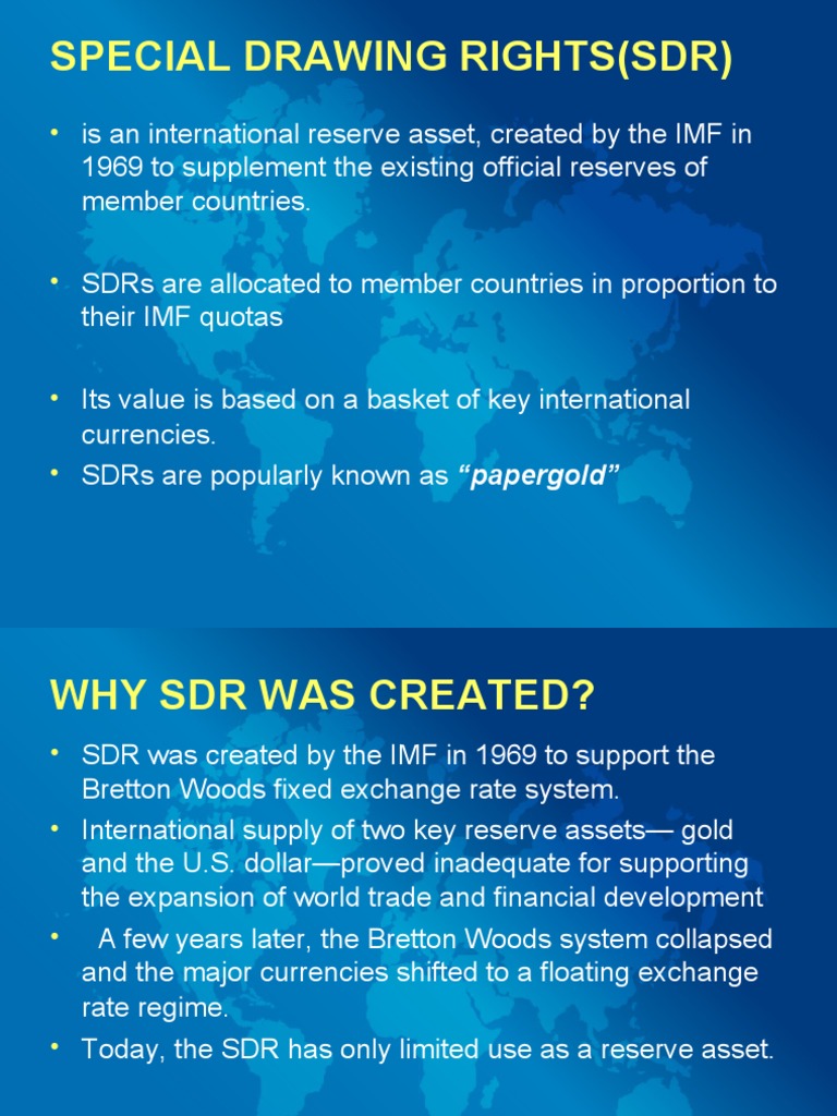 Special Drawing Rights (SDR) | PDF
