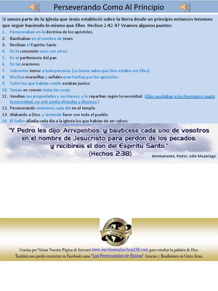 Perseverando Como Al Principio | PDF