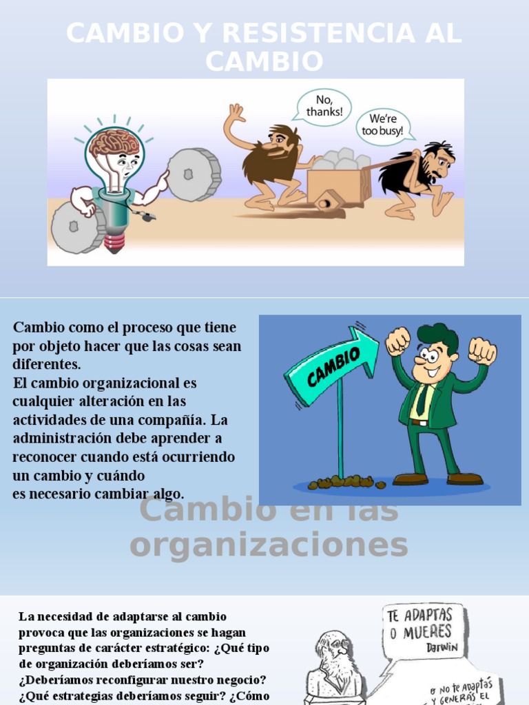 Cambio y Resistencia Al Cambio | PDF | Las emociones | Gestión del cambio