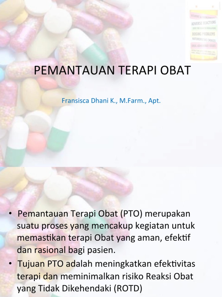 Pemantauan Terapi Obat | PDF