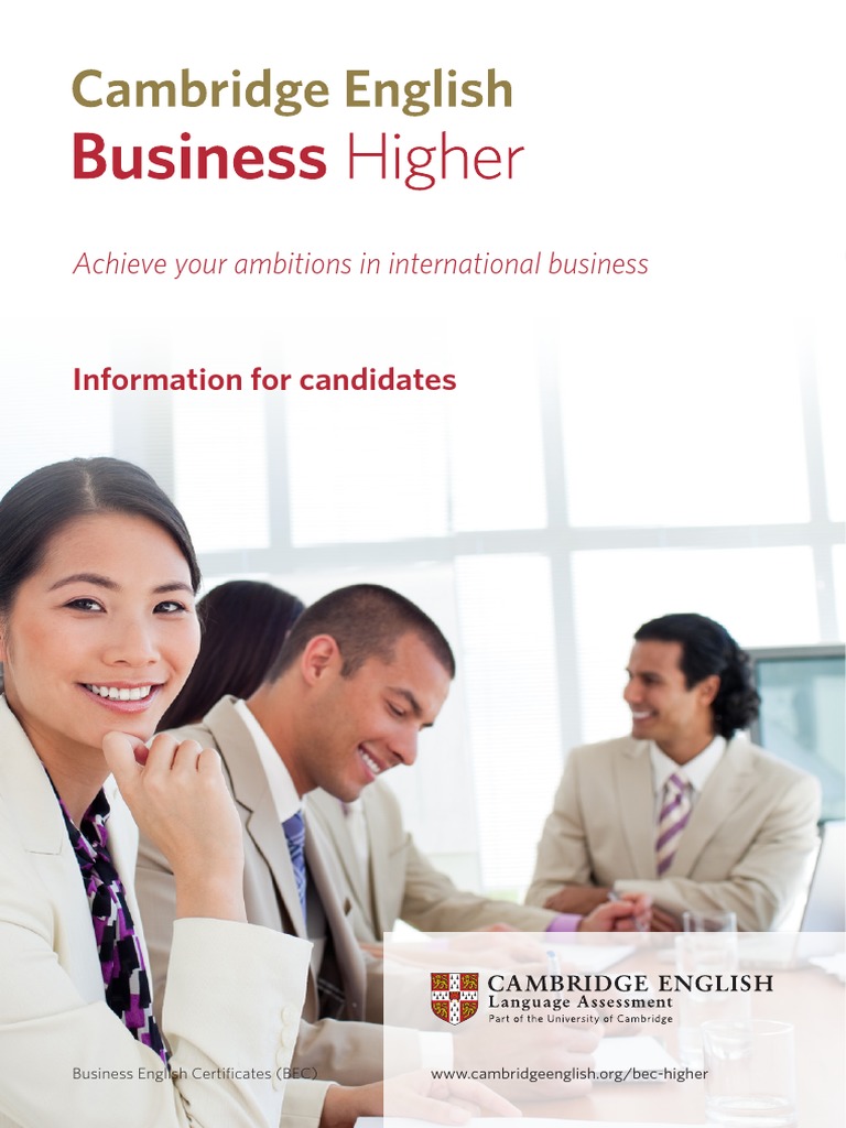 Bec Higher Information For Candidates | PDF | Test (Assessment ...