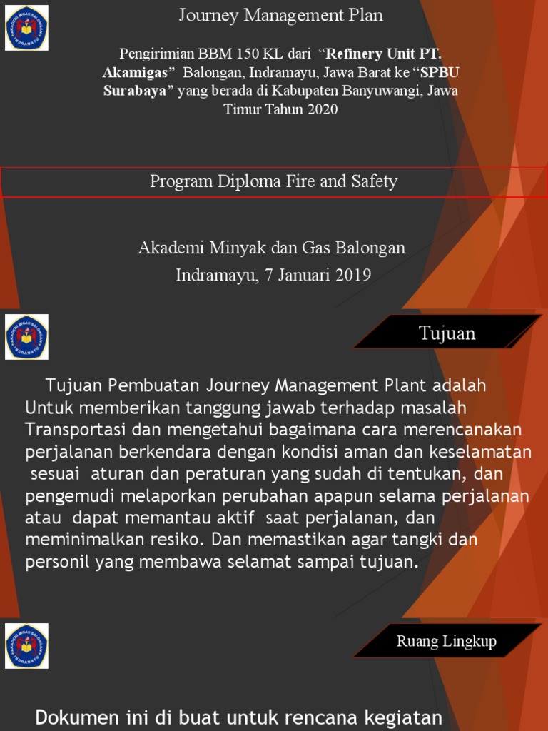 Journey Management Plan - Odp | PDF