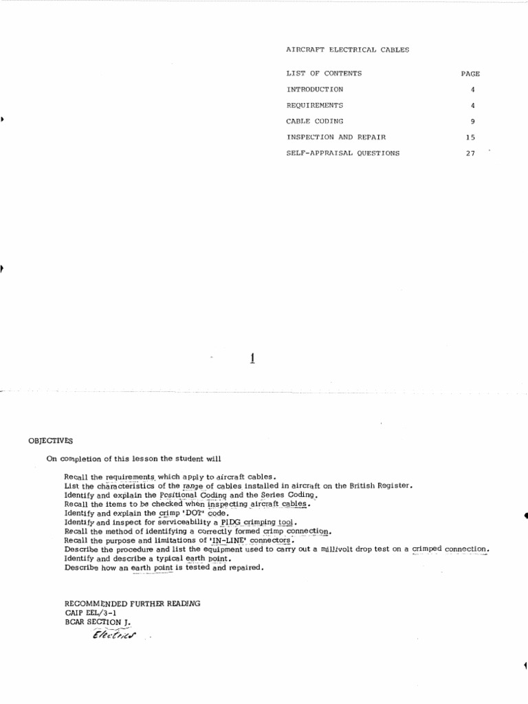 1 - Aircraft Electrical Cables PDF | PDF | Electrical Connector ...