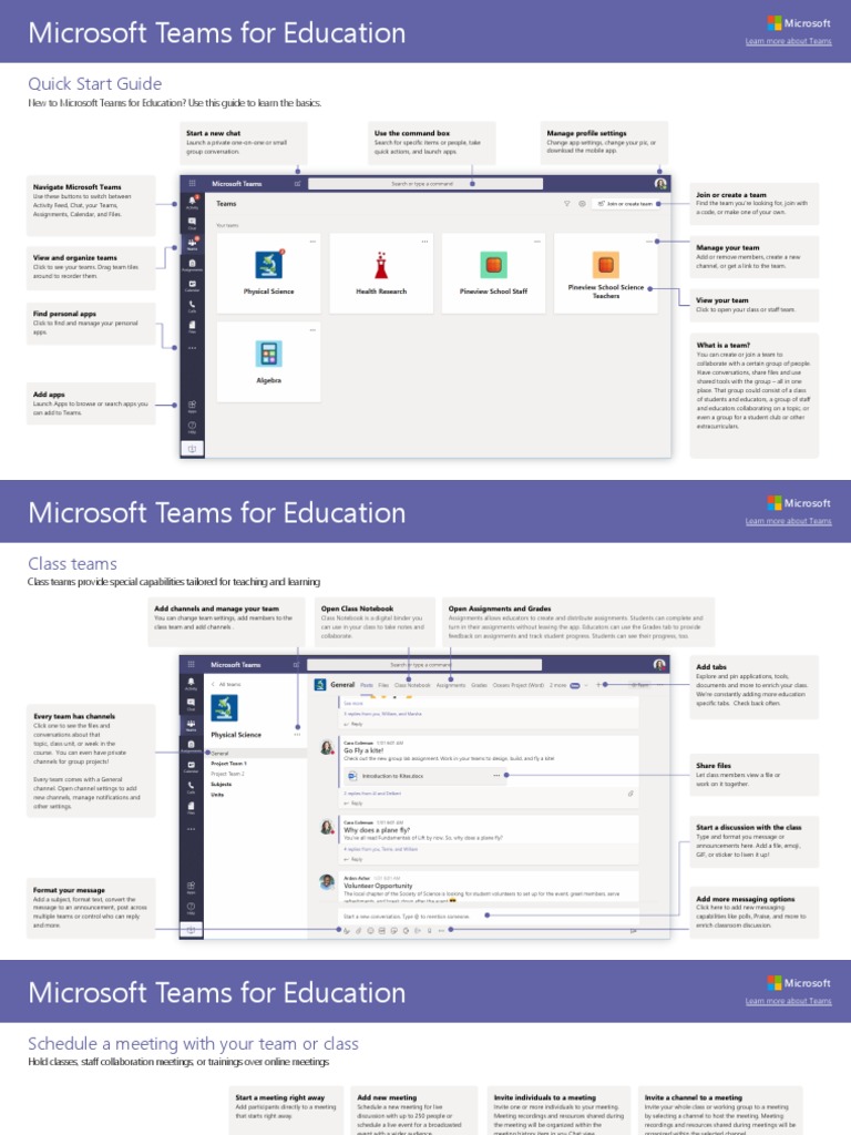 Quick Start Guide: New to Microsoft Teams for Education? Use this guide ...