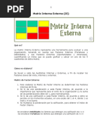 Planeación Estratégica Matriz Interna Externa Ie | PDF | Negocios ...