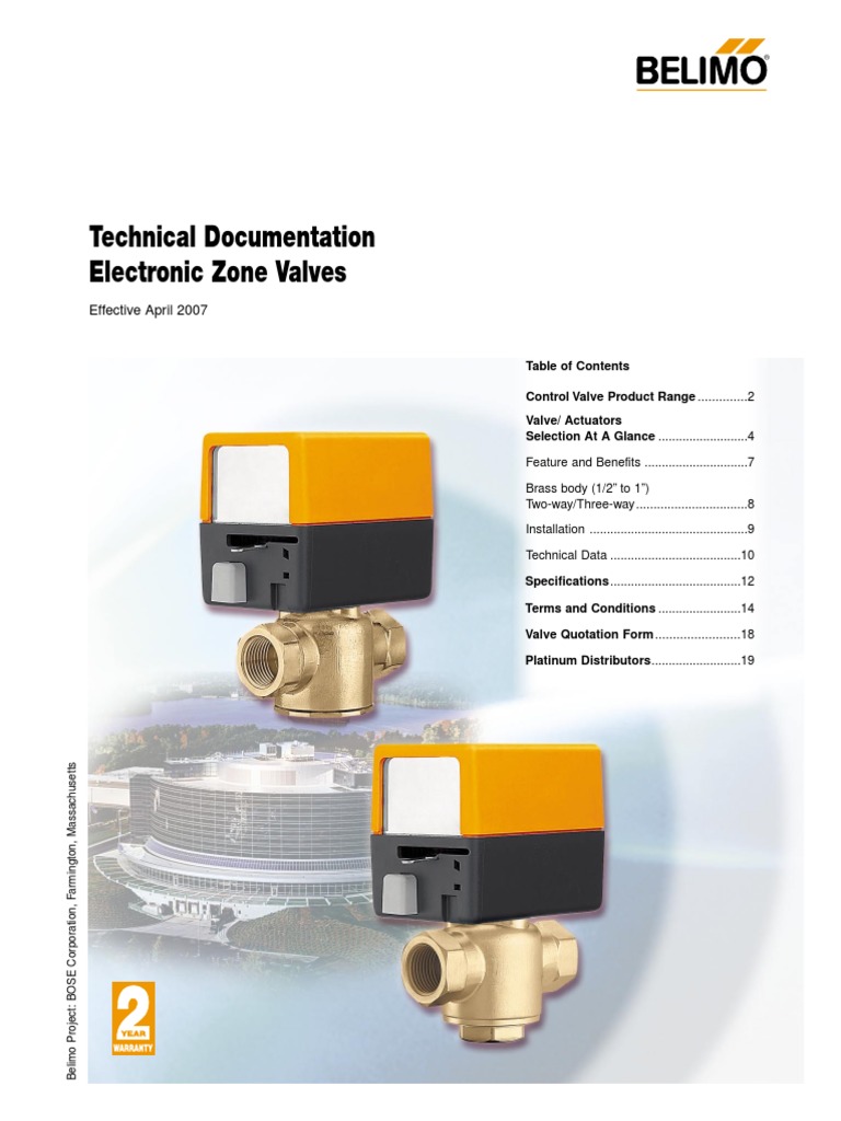 Actuador VAV Belimo 2 | PDF | Valve | Switch