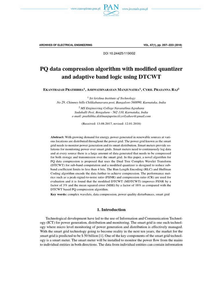 PQ Algorithm | PDF | Wavelet | Data Compression