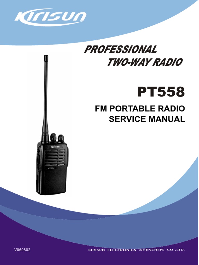 Kirisun PT558-Service-Manual | PDF | Amplifier | Detector (Radio)