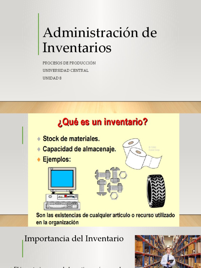 Administración de inventarios: conceptos y modelos clave | PDF ...