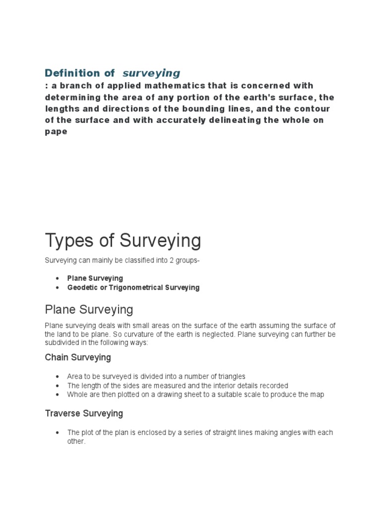 Survey Paper | PDF | Surveying | Accuracy And Precision