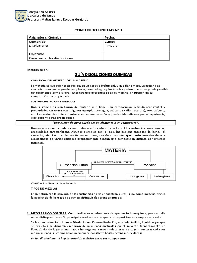 Quimica Disoluciones II Medio | PDF | Emulsión | Coloide
