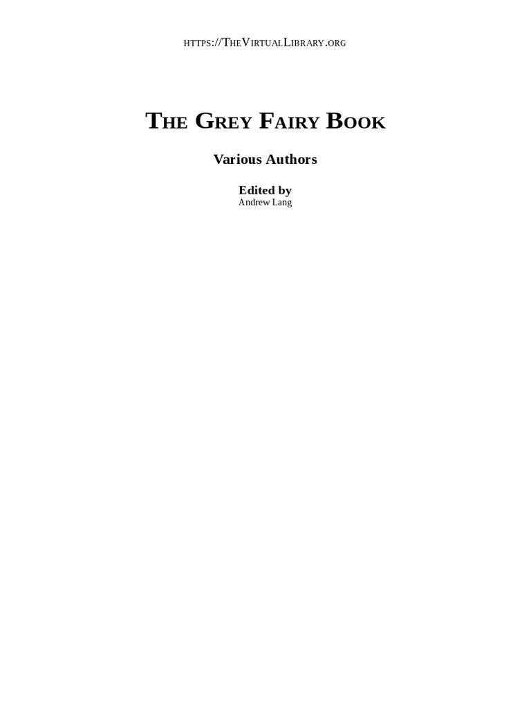 The Grey Fairy Book | PDF | Fairies | Mermaid