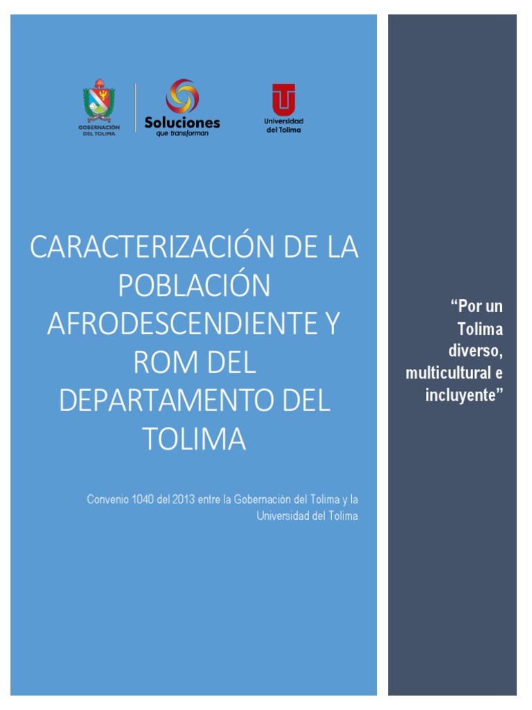 CARACTERIZACION - AFRO - Y - ROM Tolima PDF | PDF | Pueblo romaní ...