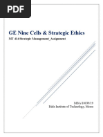 Module III - GE Nine Cell Matrix | PDF | General Electric | Private Sector