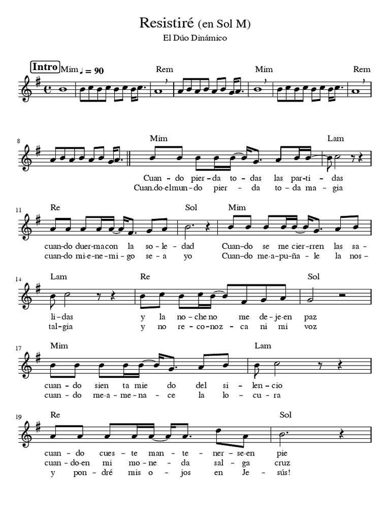 Resistiré .Dúo Dinámico | PDF | Entretenimiento (general)