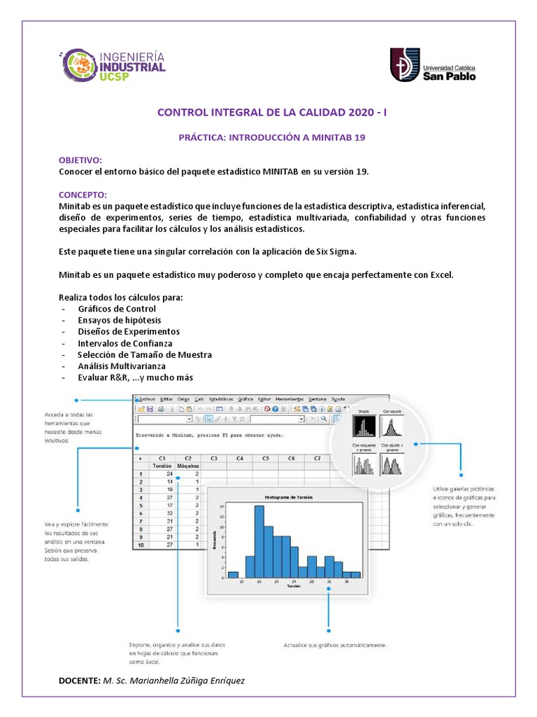 Introducción A Minitab | PDF | Estadísticas | Microsoft Excel