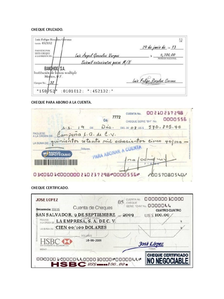 Cheque Cruzado | PDF
