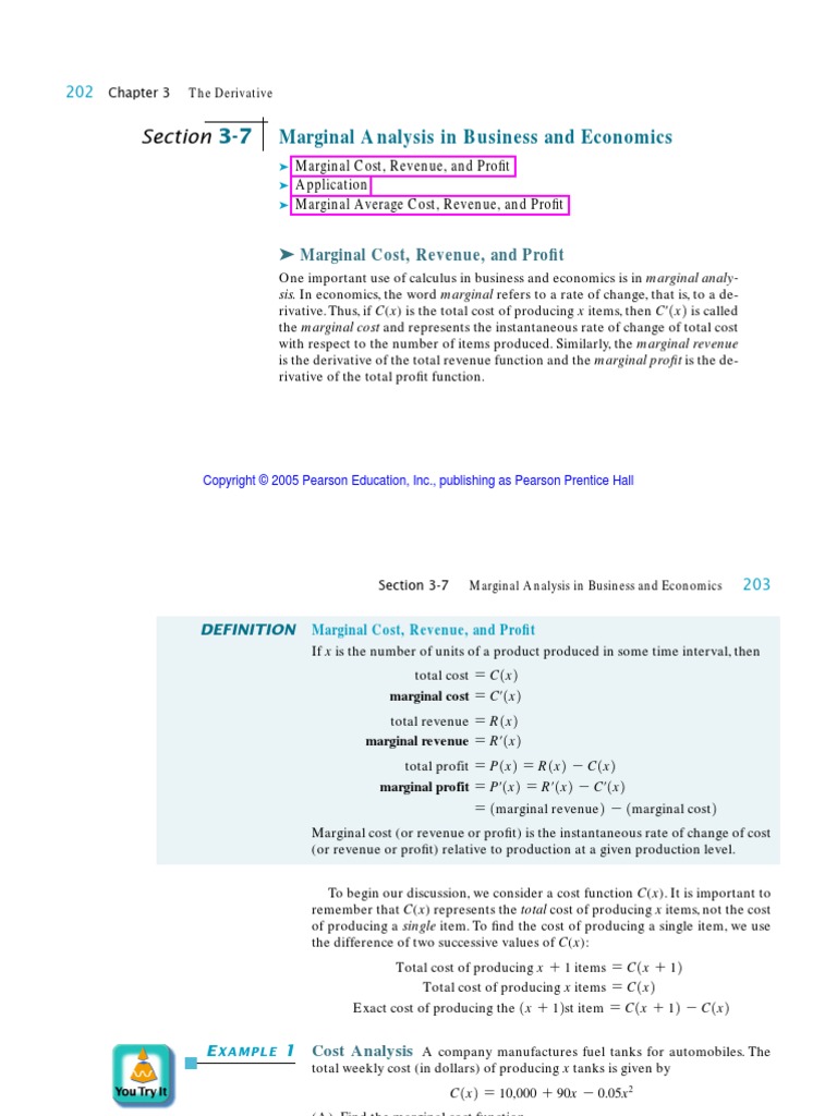 Marginal Analysis PDF | PDF | Demand | Profit (Economics)