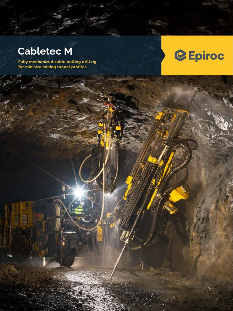 Cabletec M: Fully Mechanized Cable Bolting Drill Rig For Mid Size ...