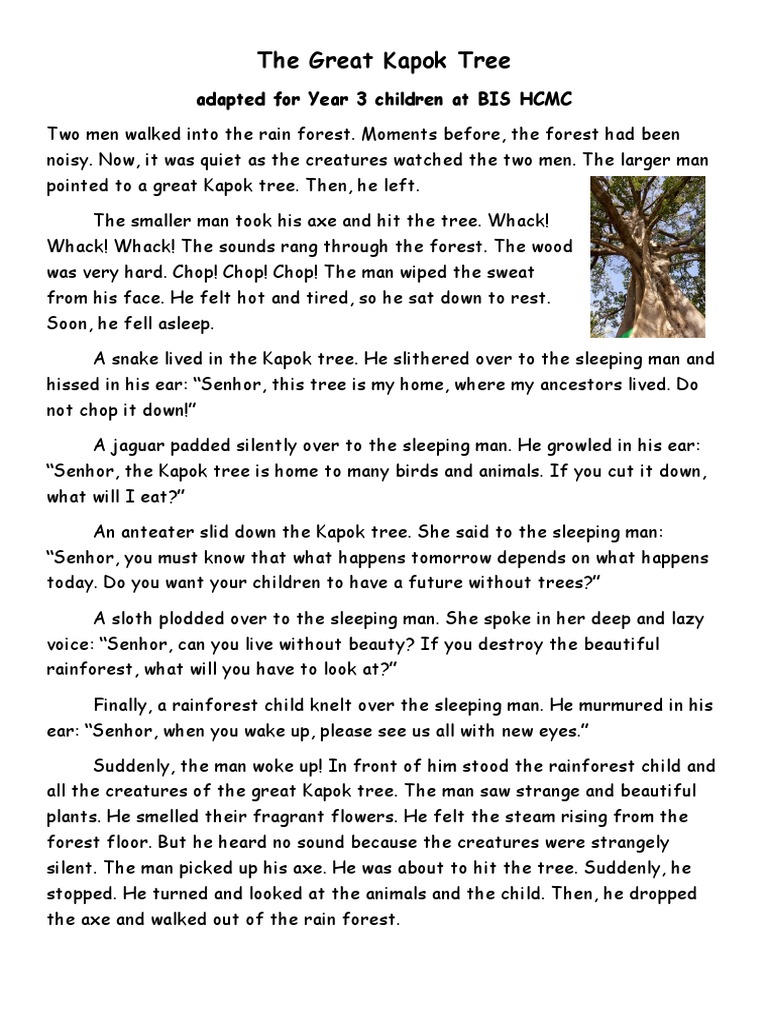 Great Kapok Tree: A Lesson Plan | PDF | Nature