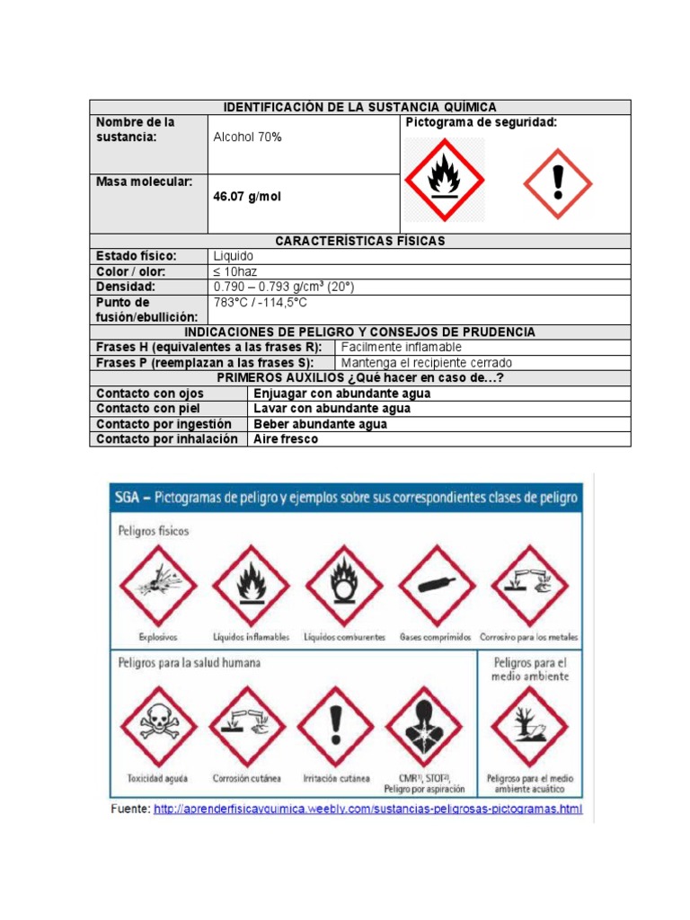 Formato Ficha de Seguridad | PDF