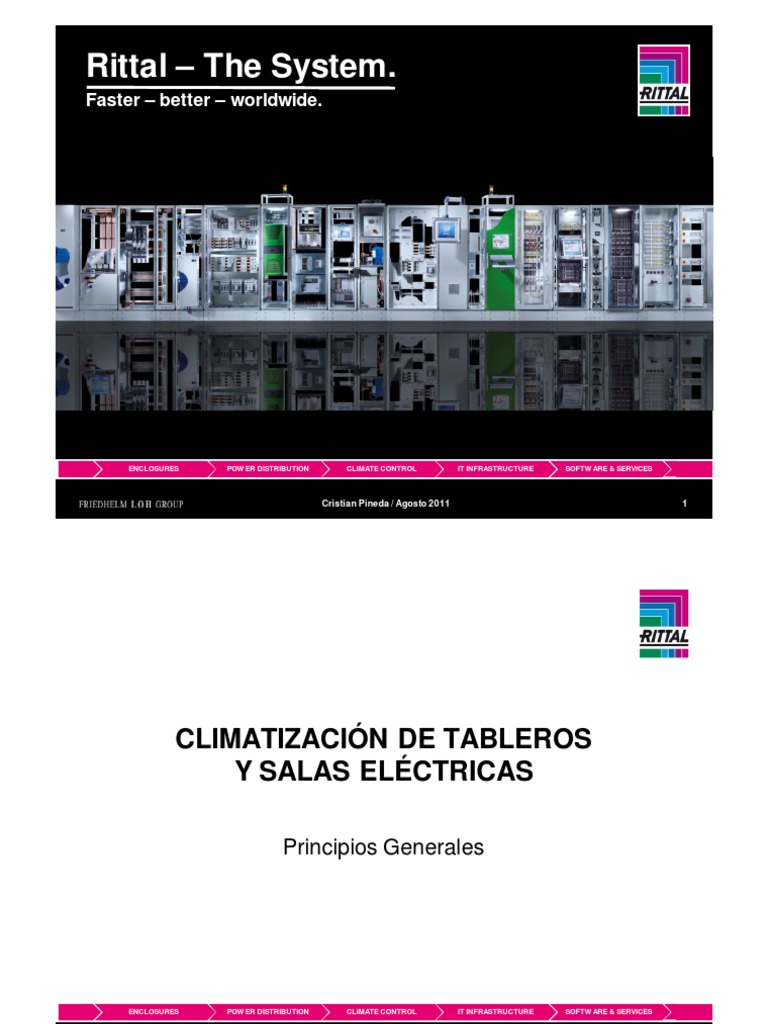 Rittal - Climatizacion de Tableros y Salas 2011 v2 | PDF | Refrigerador ...