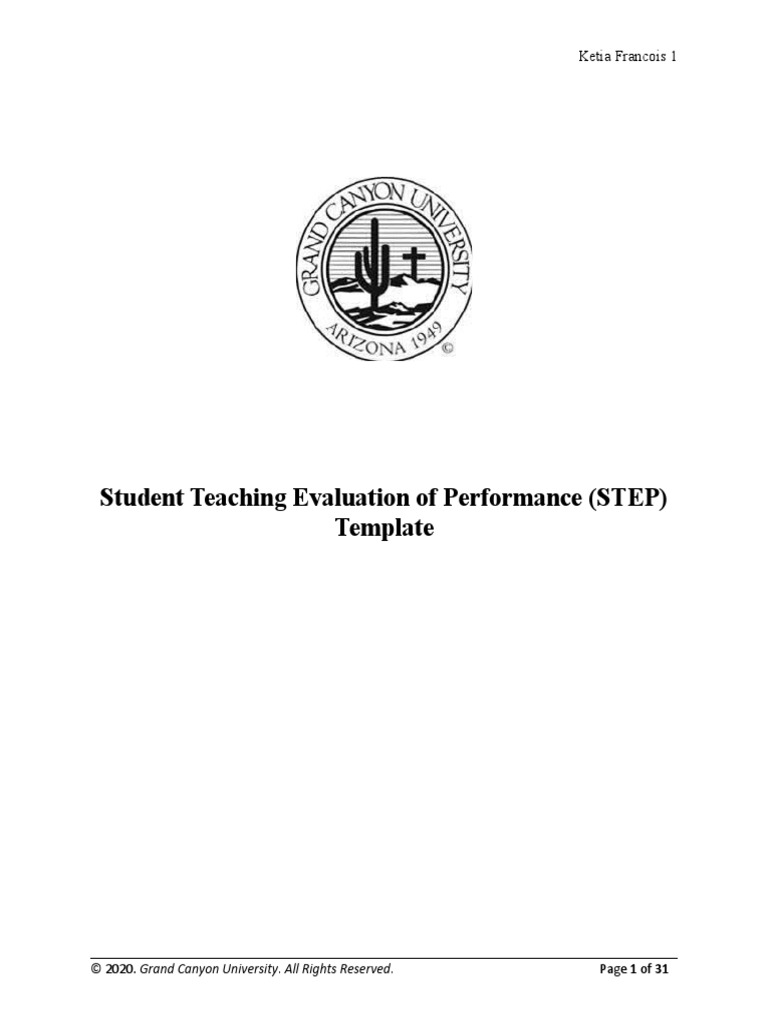 Step Template Standards 3-5 | PDF | Schools | Educational Assessment