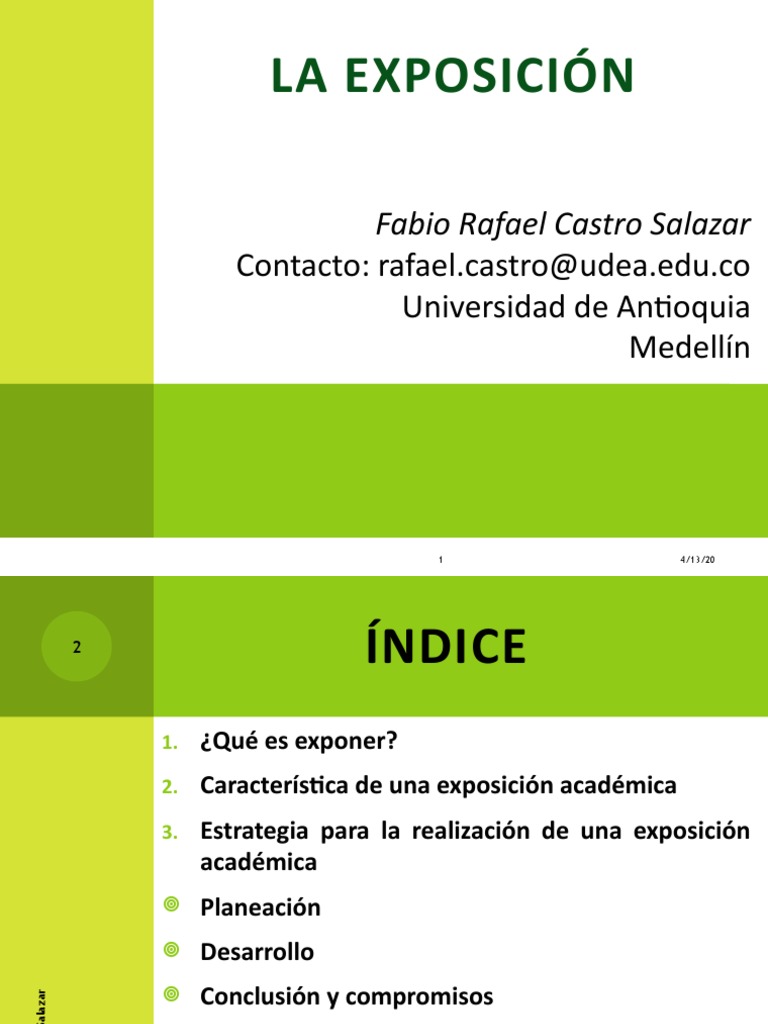 Guía para Exposiciones Académicas | PDF | Comunicación humana ...