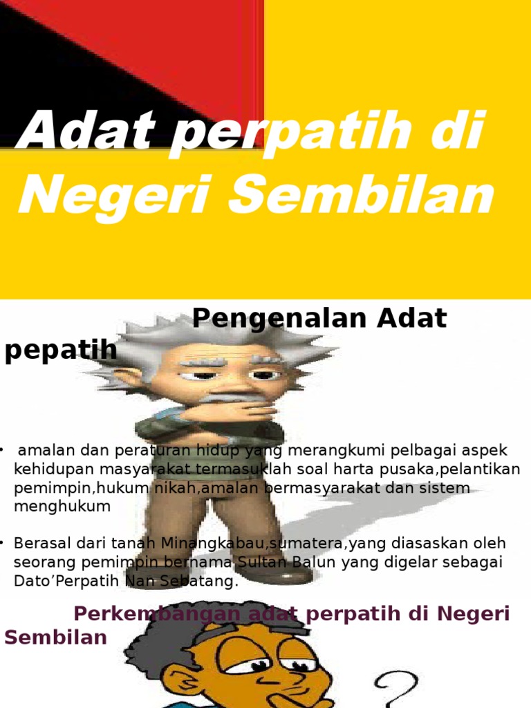 Adat Perpatih Di Negeri Sembilan | PDF