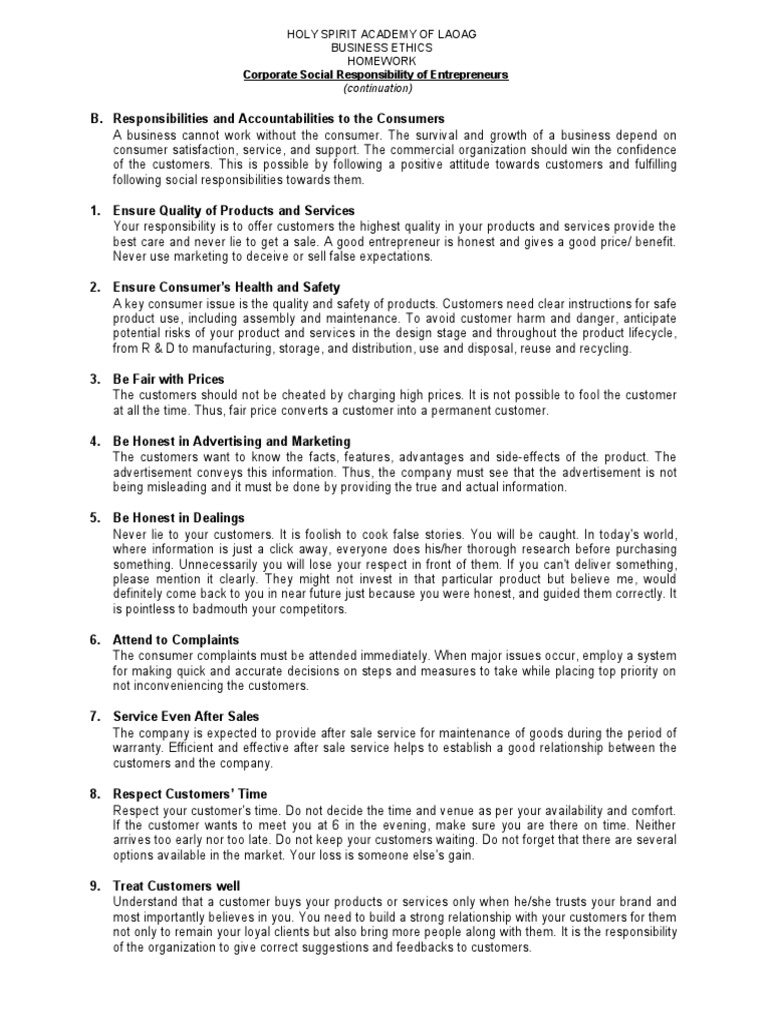 BUSINESS ETHICS Lesson | PDF | Recycling | Waste