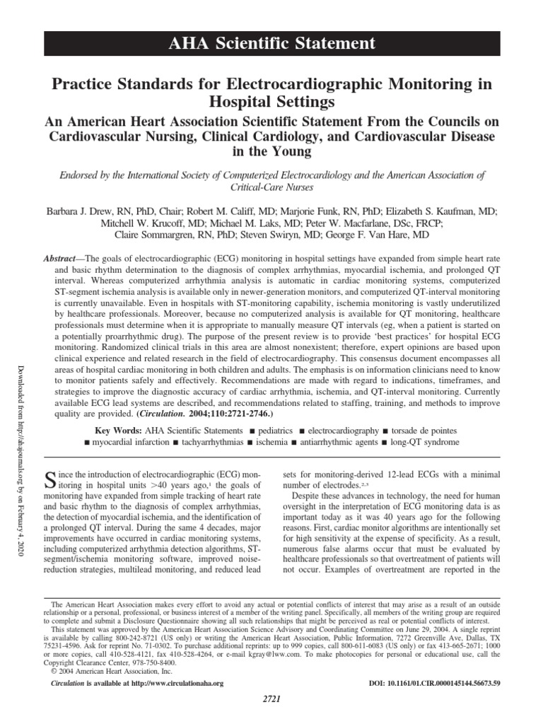 Jurnal Ekg | PDF | Electrocardiography | Artificial Cardiac Pacemaker