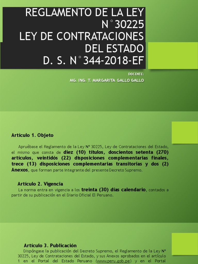 D. S. 344-2018-Ef | PDF | Regulación | Estado (política)
